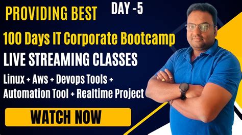 day 5 100 days it bootcamp linux aws devops tools automation