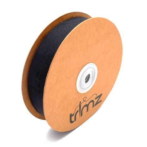 Trimz Poly Cotton Bias Binding Black 20m Reel Trimit Supplies