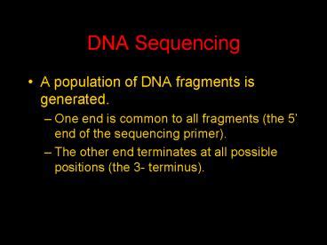 PPT DNA Sequencing PowerPoint Presentation Free To Download Id Fe YWRhN