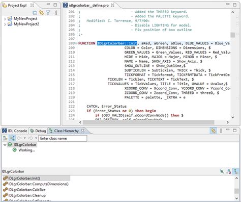 idl workbench windows