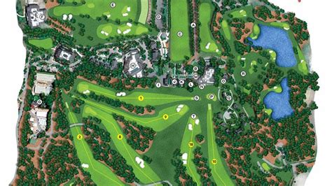 Masters 2023 Augusta National Course Map Buildings Landmarks