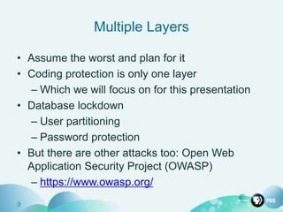SQL Injection Defense In Python PPTX Databases Computer Software And Applications