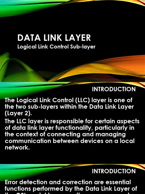 Lecture 7 The Data Link Layer 2 Pdf Error Detection And