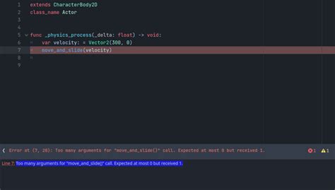 Too Many Arguments For Moveandslide Call Expected At Most 0 But
