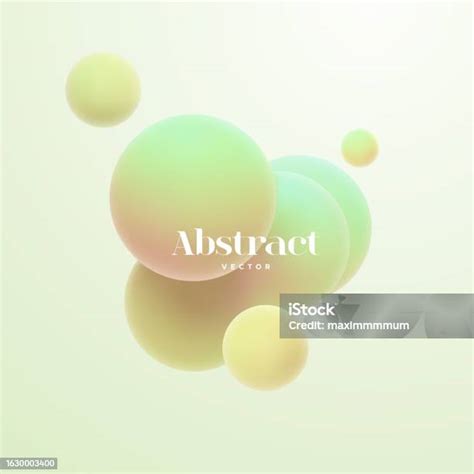 Gradient Background With Soft Multicolored Metaball Shapes Morphing Colorful Blobs Stock