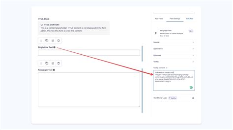Add Gravity Forms Tooltips Html