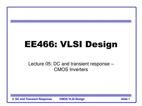 ppt ee466 vlsi design powerpoint presentation free download id 749771