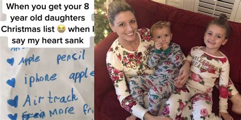 Mom S Heart Sank When She Saw Year Old Daughter S Christmas List YourTango