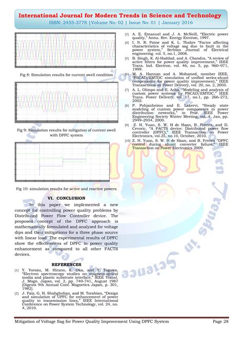 Mitigation Of Voltage Sag For Power Quality Improvement Using Dpfc