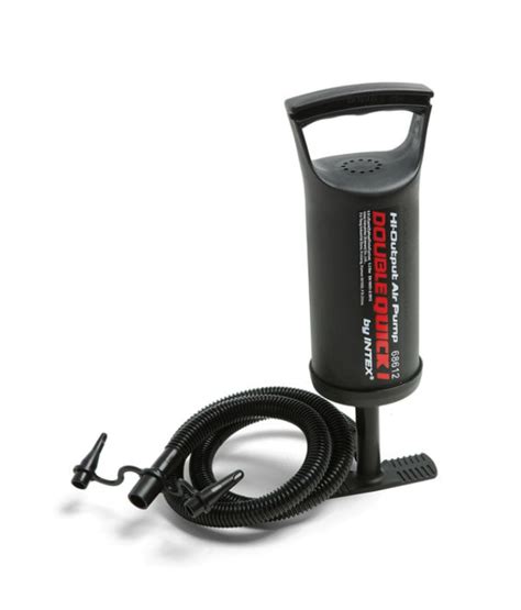 intex 30cm high output pi hand pump black solow
