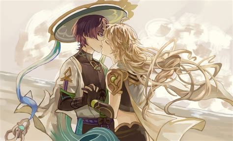 Aether Scaramouche And Wanderer Genshin Impact Drawn By Zicheyouxue Danbooru