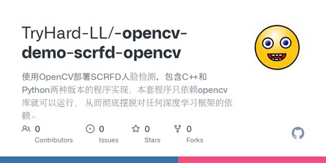 Github Tryhard Ll Opencv Demo Scrfd Opencv 使用opencv部署scrfd人脸检测，包含