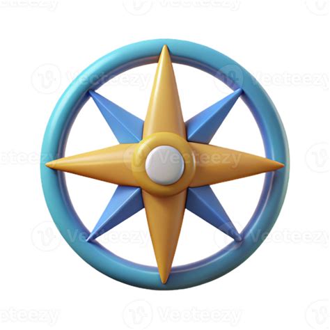 Romantic Immaculate Minimalist Symbol Of Direction A Compass Rose