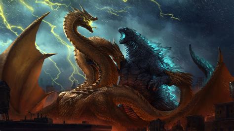 Godzilla Vs King Ghidorah Godzilla King Of The Monsters 4k Hd