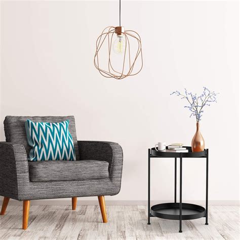 Nordic Simple Iron Metal Double Layer Small Tea Ta Vicedeal