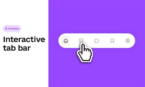 Interactive Tab Bar Variables Figma