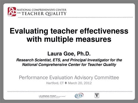 Ppt Evaluating Teacher Effectiveness With Multiple Measures Powerpoint Presentation Id 1584611