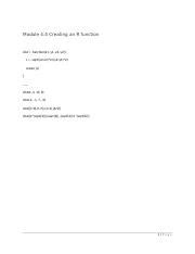 Mod 4 4 Creating An R Function Docx Module 4 4 Creating An R Function