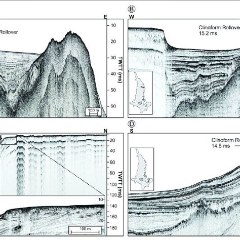 seismic examples of prograding clinoforms in jackson lake n b