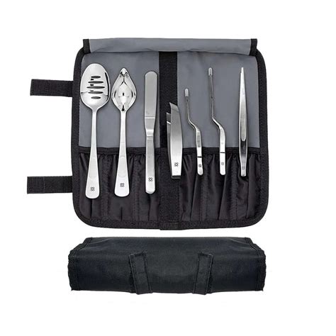 Doja Chef Plating Tools Culinary Set Sier 7 Professional