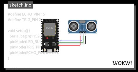 HC SR Ultra Sonic Wokwi ESP STM Arduino Simulator
