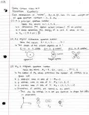 Quantum Numbers Notes Pdf Course Hero
