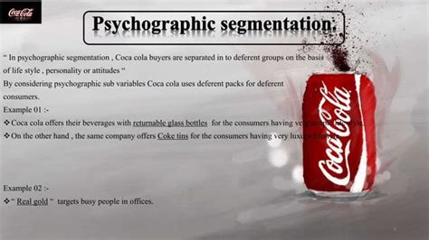 Coca Cola Segmentation Pptx Business Business And Finance