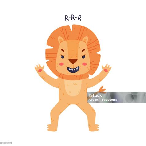 재미있는 사자 캐릭터 와 갈기 서 있는 와 활활 타오르는 벡터 일러스트 갈기에 대한 스톡 벡터 아트 및 기타 이미지 갈기 고양잇과 귀여운 Istock