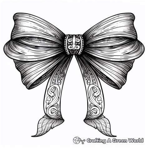 Bows Coloring Pages Free And Printable
