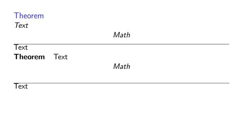 Spacing Extra Space Below Customized Theorems In Beamer TeX LaTeX Stack Exchange