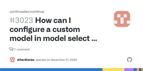 How Can I Configure A Custom Model In Model Select Of Ui？ · Issue 3023
