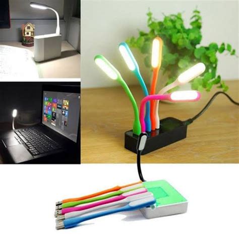 Jual Lampu USB LED Putih Tekuk Flexible Light Model Penerangan Leptop Lampu Travelling Lampu
