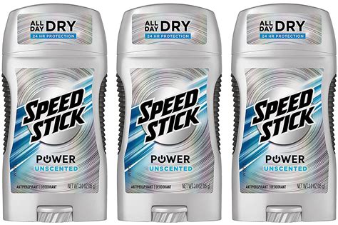 Speed Stick Deodorant For Men Unscented Antiperspirant 24 Hour
