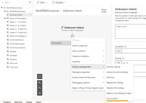 Missing Various Options In Dialog Management Issue 9451 Microsoft
