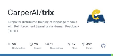 github carperai trlx a repo for distributed training of language