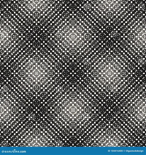 Vector Halftone Seamless Pattern Monochrome Grunge Texture Stock Vector Illustration Of