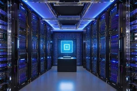 Quantum Computing Circuit With Futuristic Design Super Computer