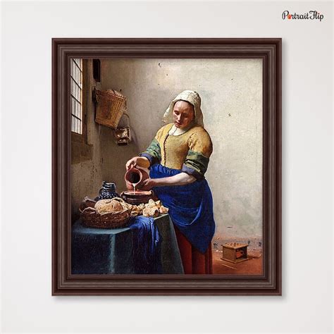 The Milkmaid Painting Reproduced In Oil Handpainted
