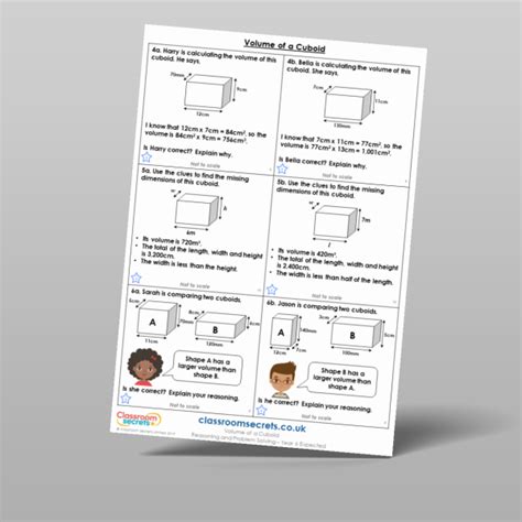 Year 6 Volume Of A Cuboid Reasoning And Problem Solving Resource