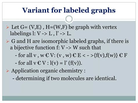 Isomorphism Graph Pptx Science