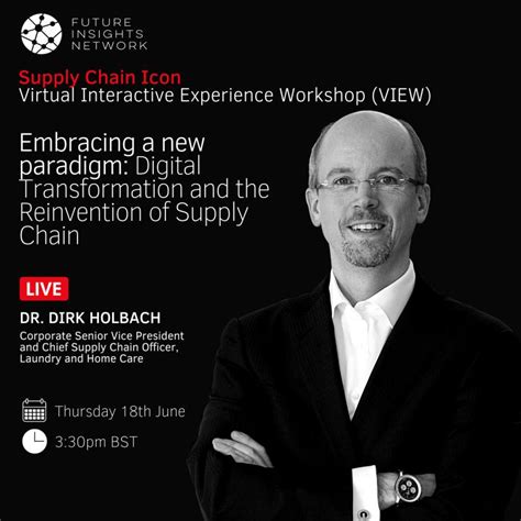 Digitaltransformation 4ir Industry40 Futureofsupplychain Wearehenkel Dr Dirk Holbach