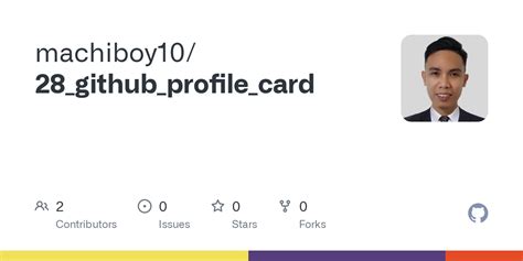 GitHub Machibabe10 28 Github Profile Card