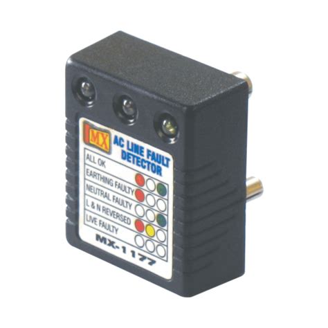 Mx Ac Electrical Line Fault Detector Pin Socket Tester Automatic Neutral Live Earth Wire Wall
