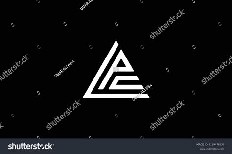 letter lpc logo alphabet monogram initial based royalty free stock