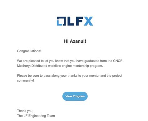 Azanul Haque On Linkedin Community Lfx Mentorship Cncf
