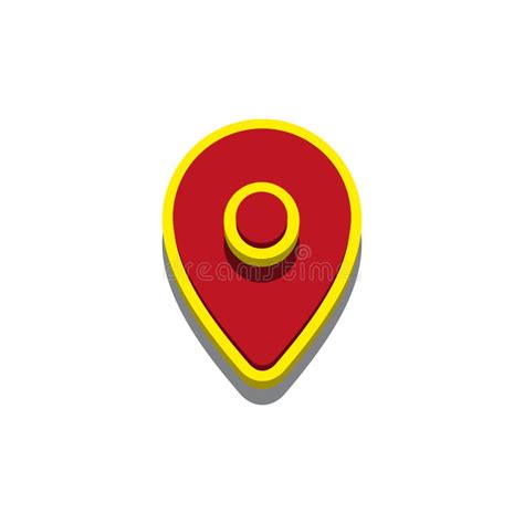 Realistic D Pointer Of Map Red Map Marker Icon In Vector Stock Vector Illustration Of