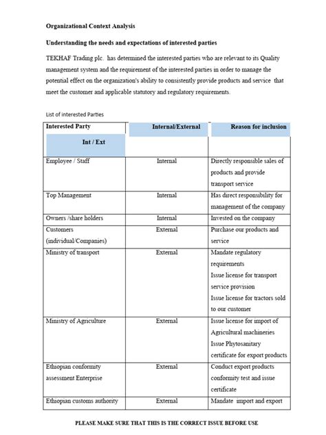 Organizational Context Analysis Pdf Insurance Exports
