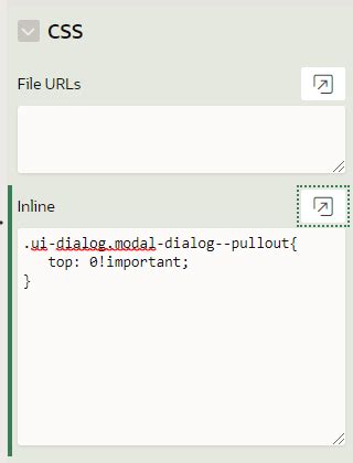 Plsql Set The Initial Position Of A Dialog Modal Page In Oracle Apex Stack Overflow