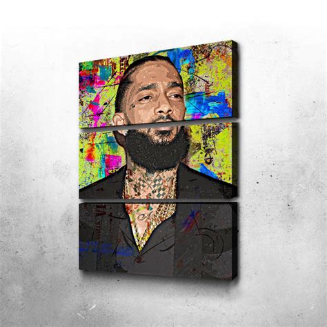 Nipsey Hussle Canvas Set Legendary Wall Art