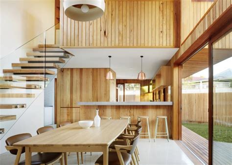Triangular Void Joins A Timber Extension To A Melbourne Home